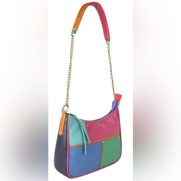vaan & co | Bags | Nwt Vaan Co Colorful Shoulder Bag With Chain Handle ...